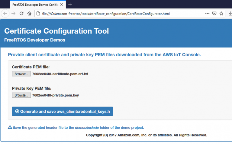 Connecting the NuMaker-IoT-M487 to AWS - Ineltek Docs