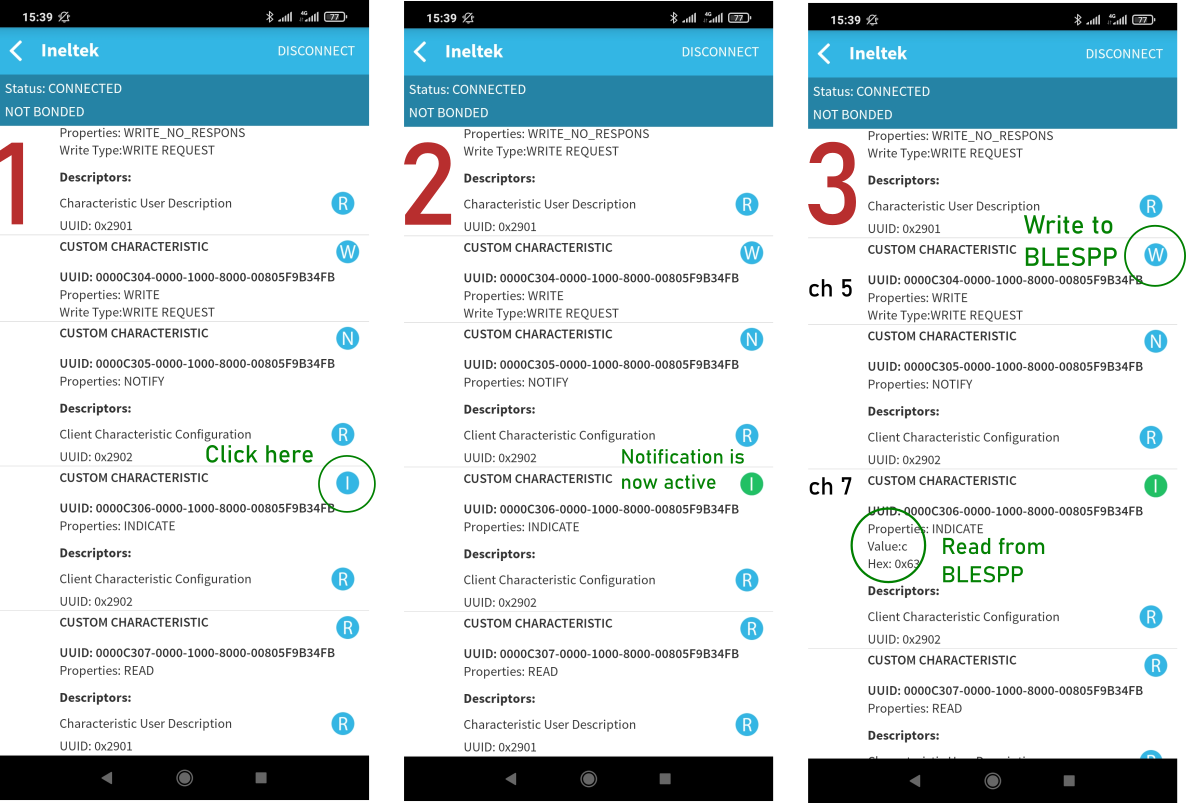 4. Bluetooth LE SPP - Ineltek Docs
